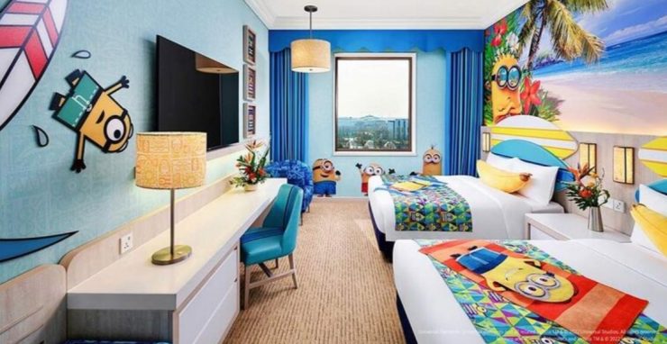 Minion themed hotel rooms unveiled for Universal Beijing - InterPark