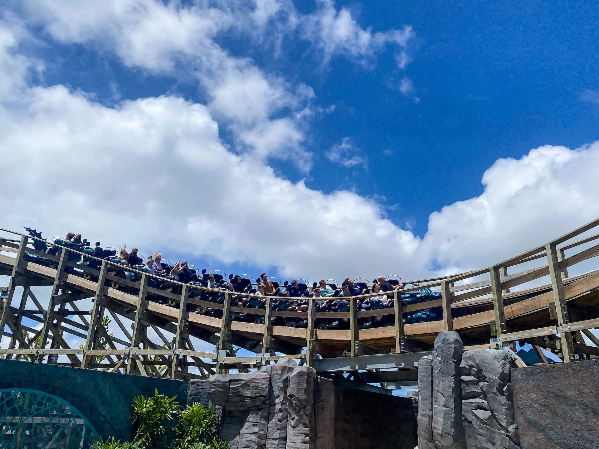 New family thrill wooden coaster at Sea World Gold Coast