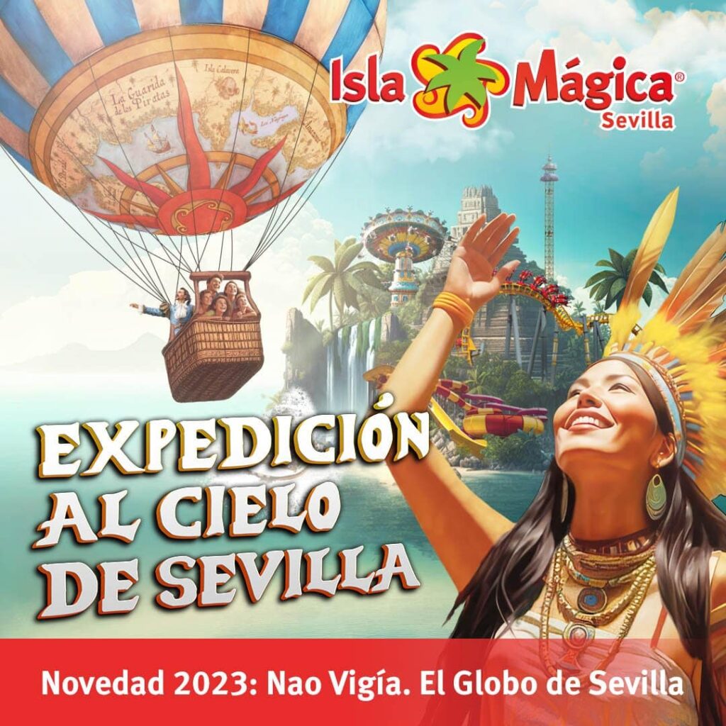New hot air balloon ride Nao Vigía opening at Isla Mágica