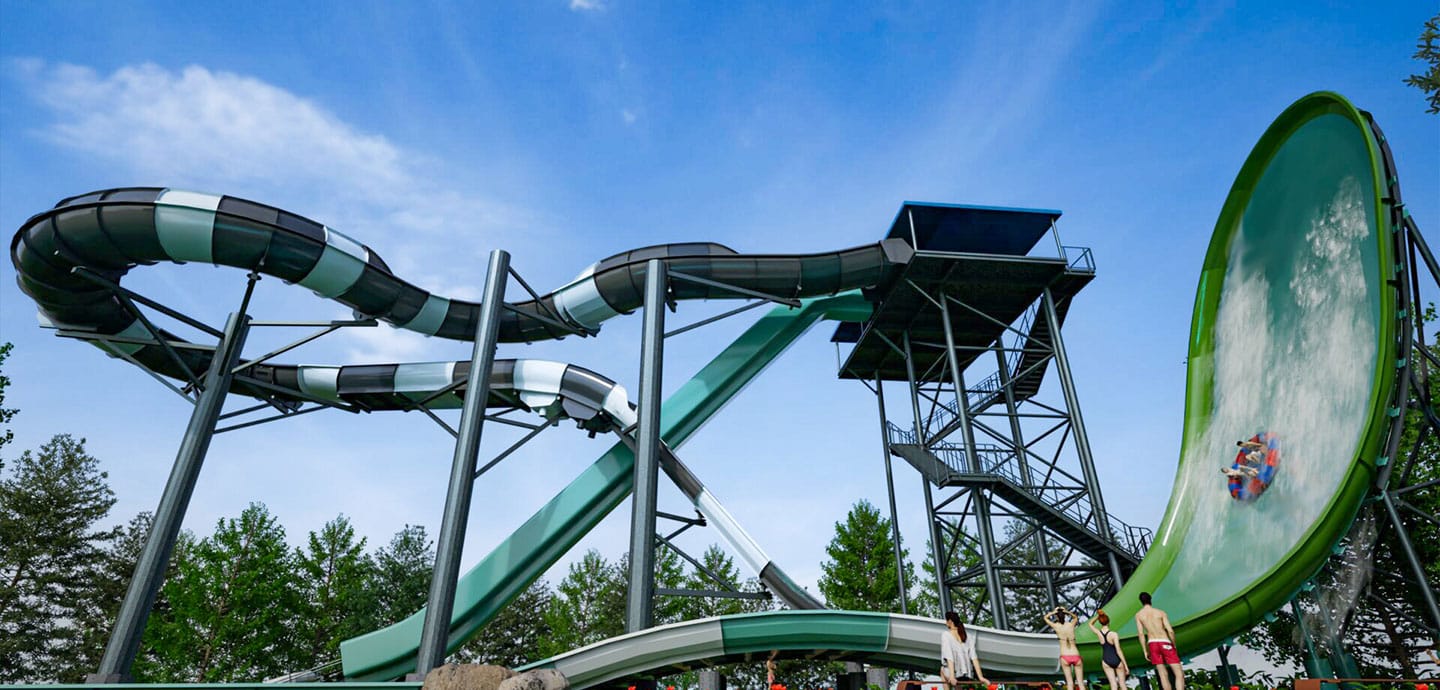 New boomerang waterslide Moosehorn Falls at Canada’s Wonderland - InterPark
