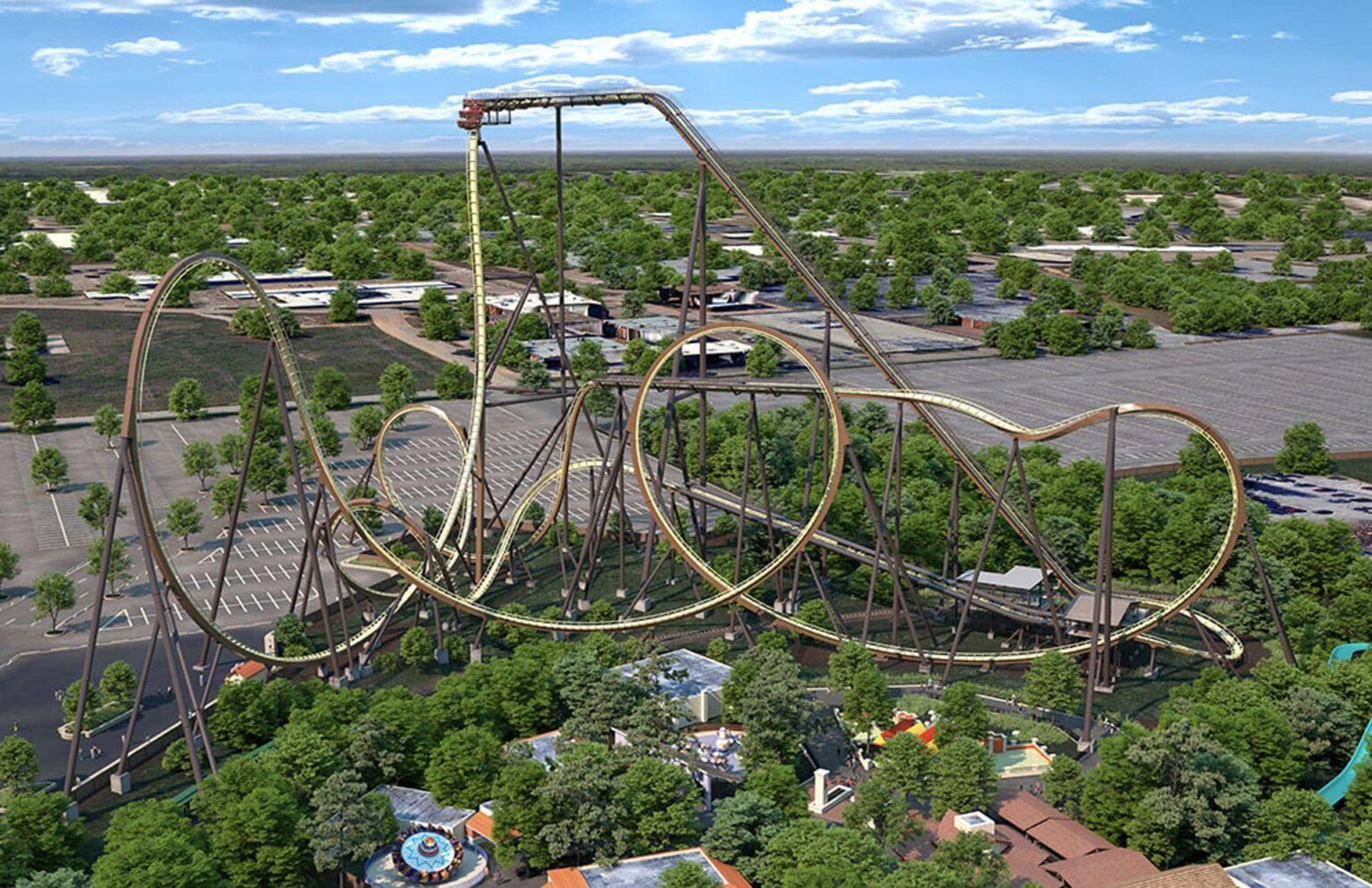 Six Flags Locks In the World's Tallest Roller Coaster Vertical Loop